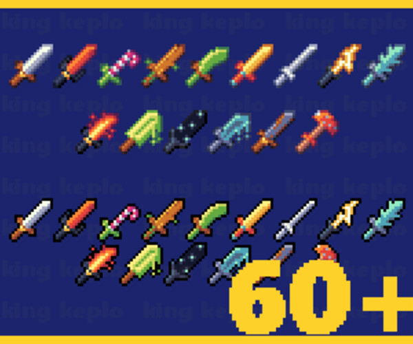ArtStation - 60+ Pixelart RPG Icons | Game Assets