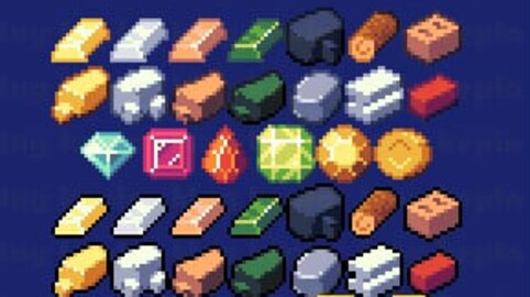 ArtStation - 60+ Pixelart RPG Icons | Game Assets