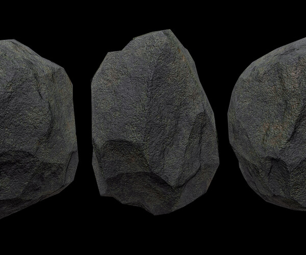 ArtStation - Low Poly Rock_01 (Model + Texture ) | Game Assets