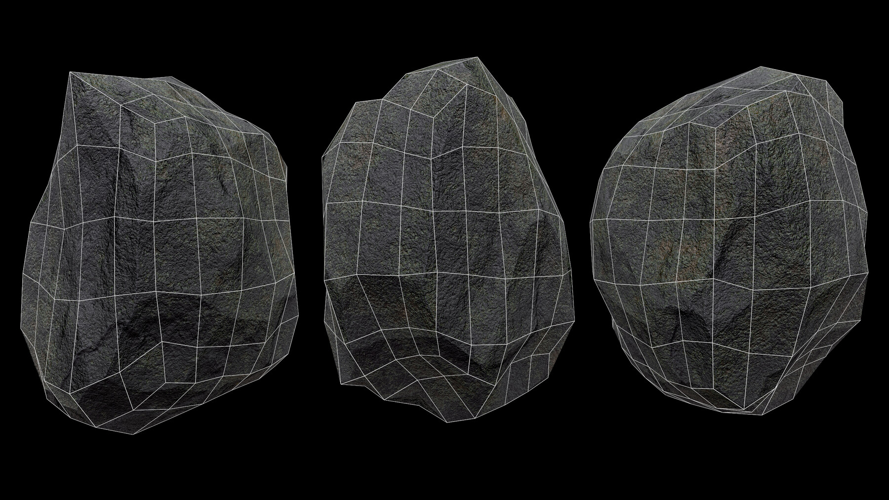 ArtStation - Low Poly Rock_01 (Model + Texture ) | Game Assets