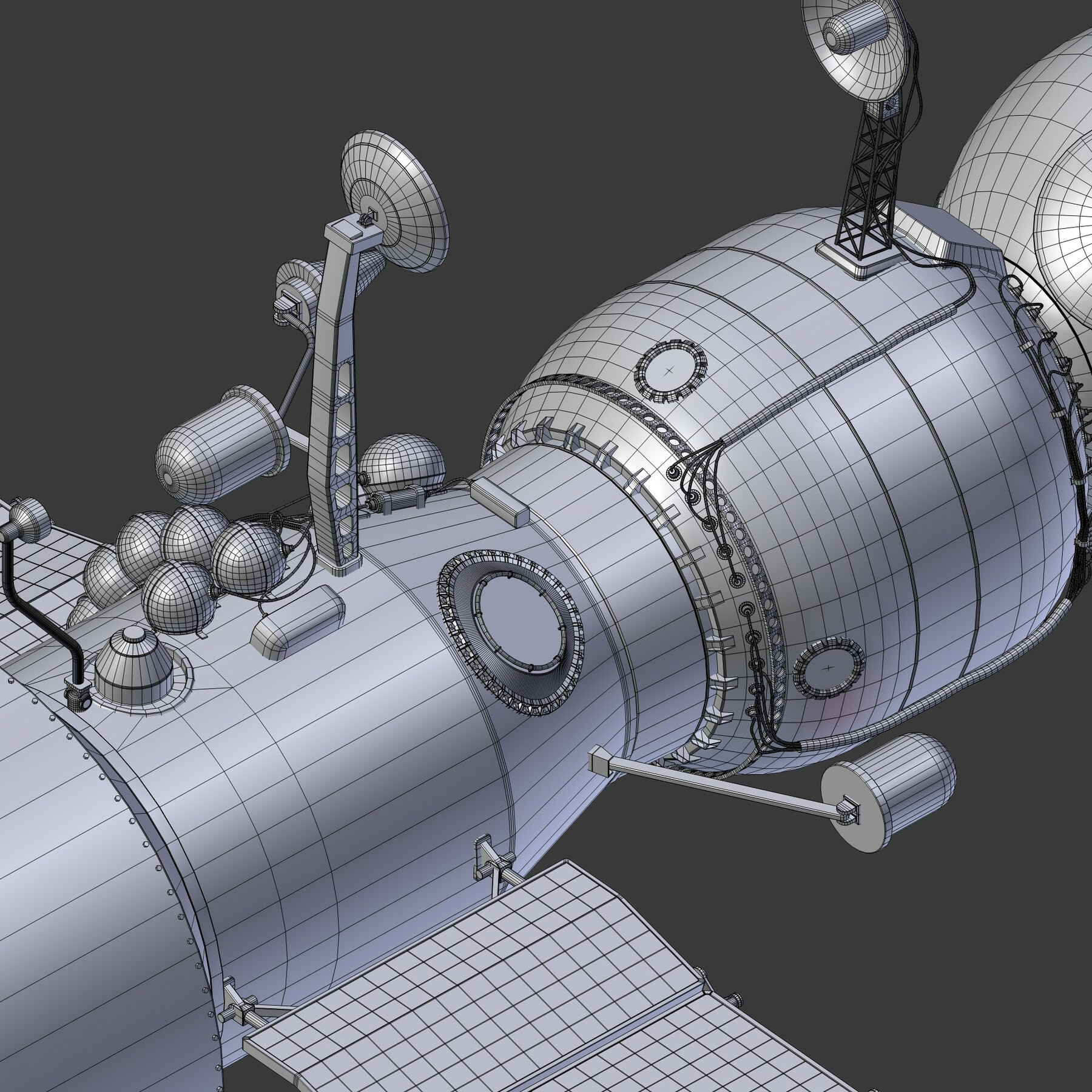 ArtStation - salyut space station 3D model | Resources