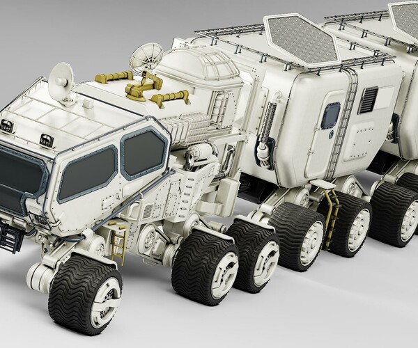 ArtStation - Mars Transport Rover 3D model | Resources