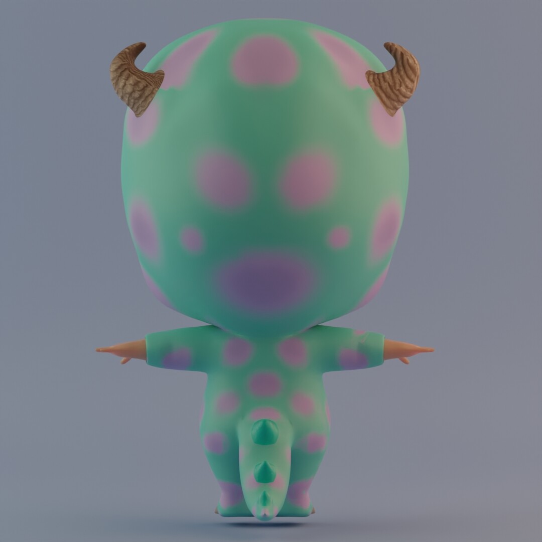 ArtStation - 3d model Baby Boss character | Game Assets