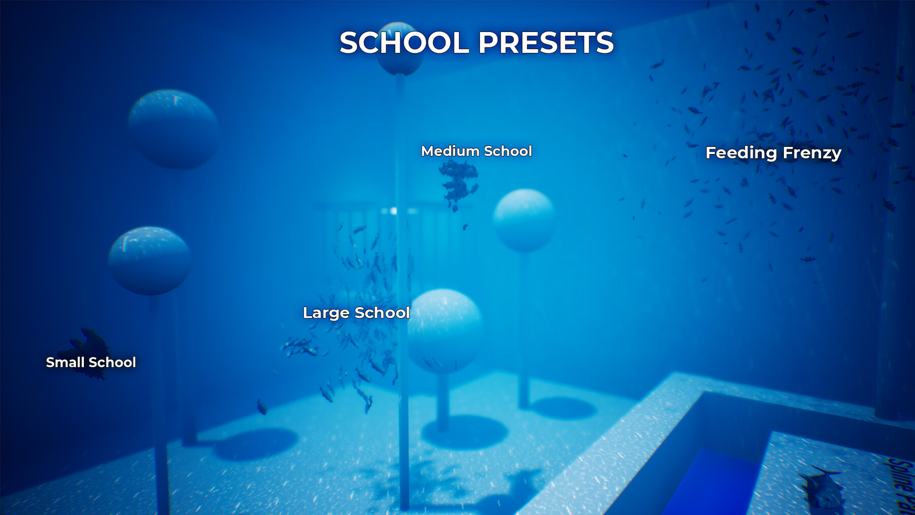 ArtStation - Fish School System V2 UE4 | Game Assets