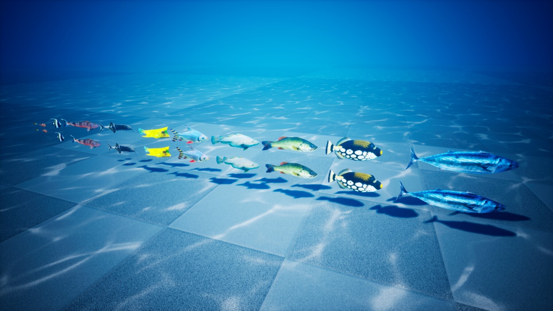 ArtStation - Fish for School System 2 UE4 | Game Assets