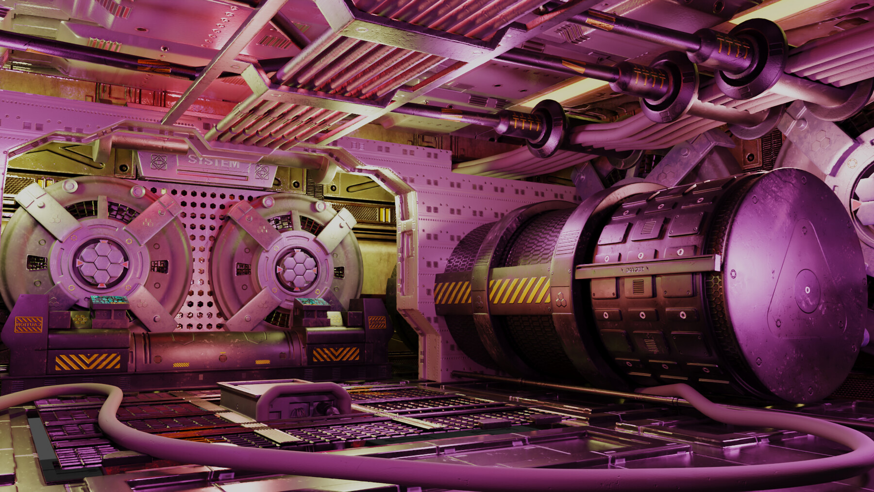 ArtStation - Generator room scifi | Game Assets