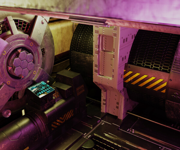ArtStation - Generator room scifi | Game Assets