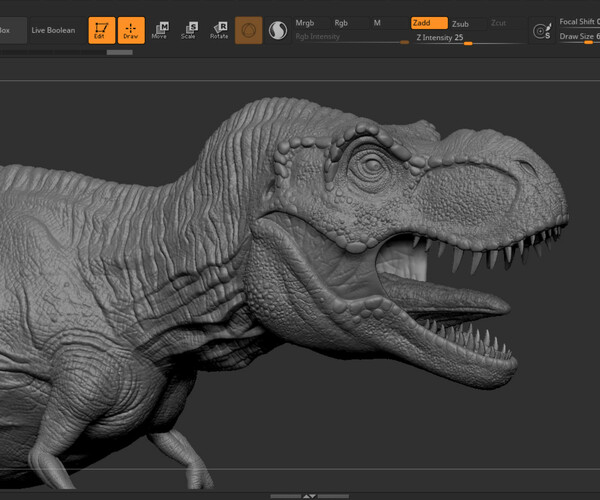 ArtStation - T-Rex Base Mesh | Game Assets