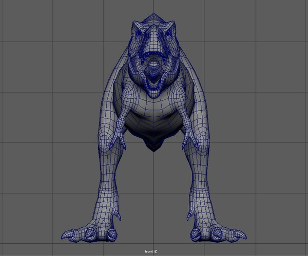 ArtStation - T-Rex Base Mesh | Game Assets