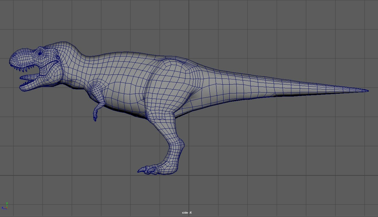 ArtStation - T-Rex Base Mesh | Game Assets