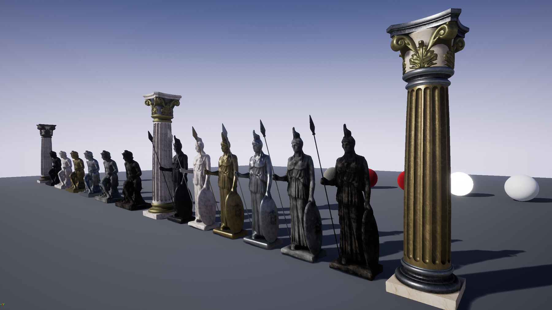 ArtStation - Ancient Statues UE4 FBX 3DS | Game Assets