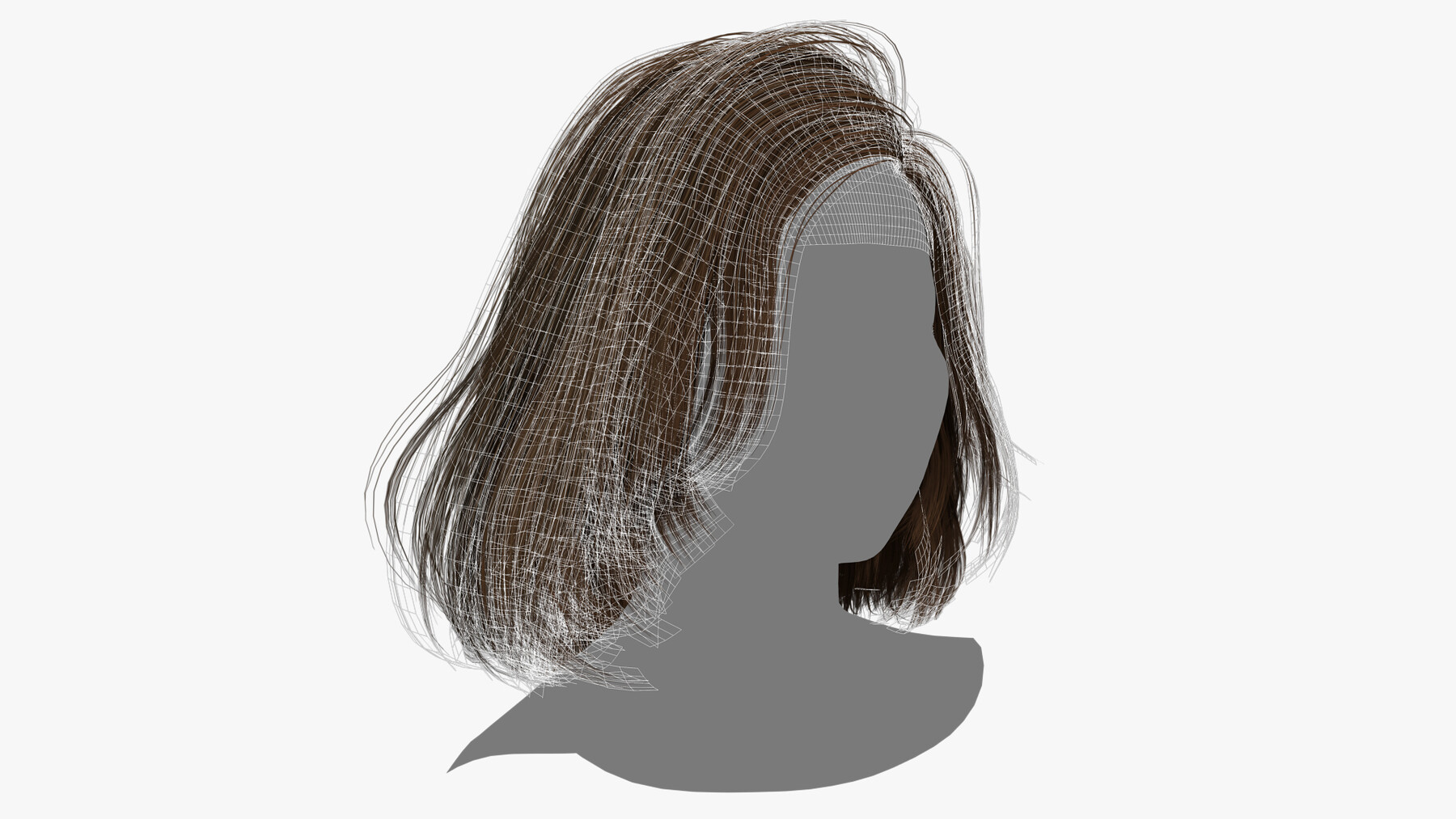 ArtStation - Hair Female - 007 | Game Assets