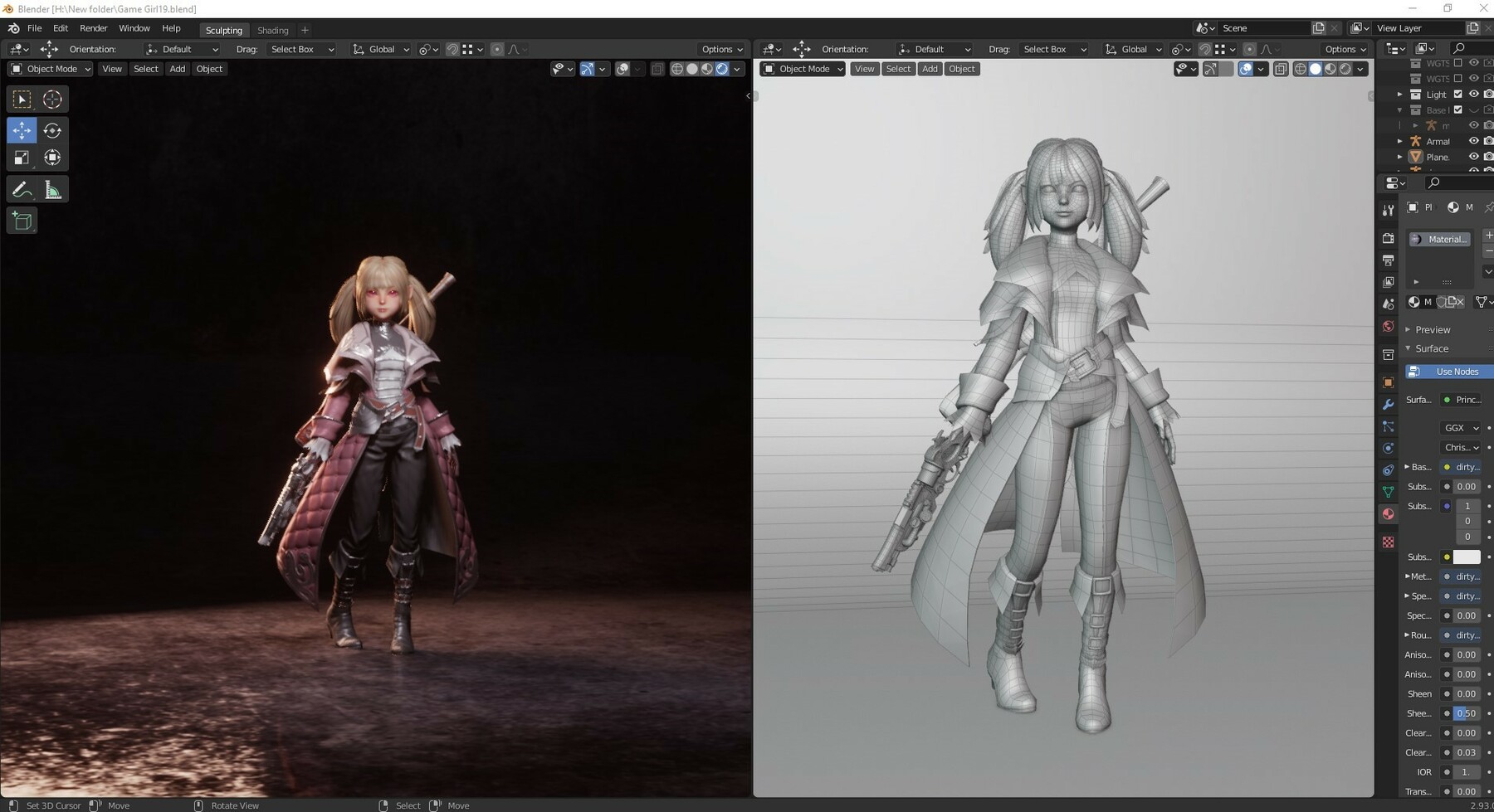 ArtStation - MMORPG character style full process - Blender | Tutorials