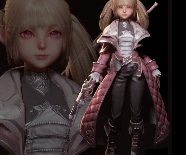 ArtStation - MMORPG character style full process - Blender | Tutorials