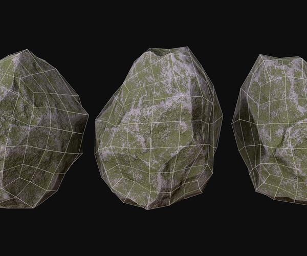 ArtStation - Low Poly Rock_02 ( Model+ Texture ) | Game Assets