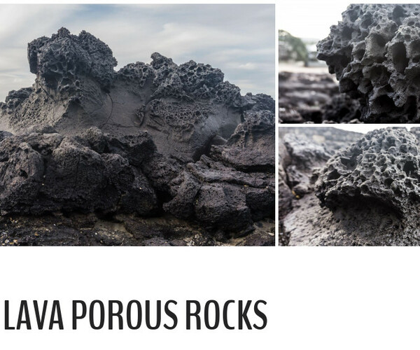 ArtStation - 183 photos of Black Lava Porous Rocks | Resources
