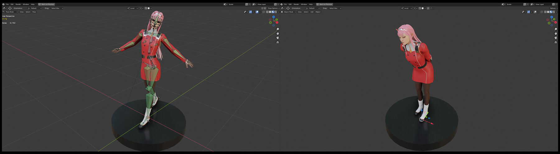 ArtStation - Zero Two Game Ready 3D Model | Game Assets