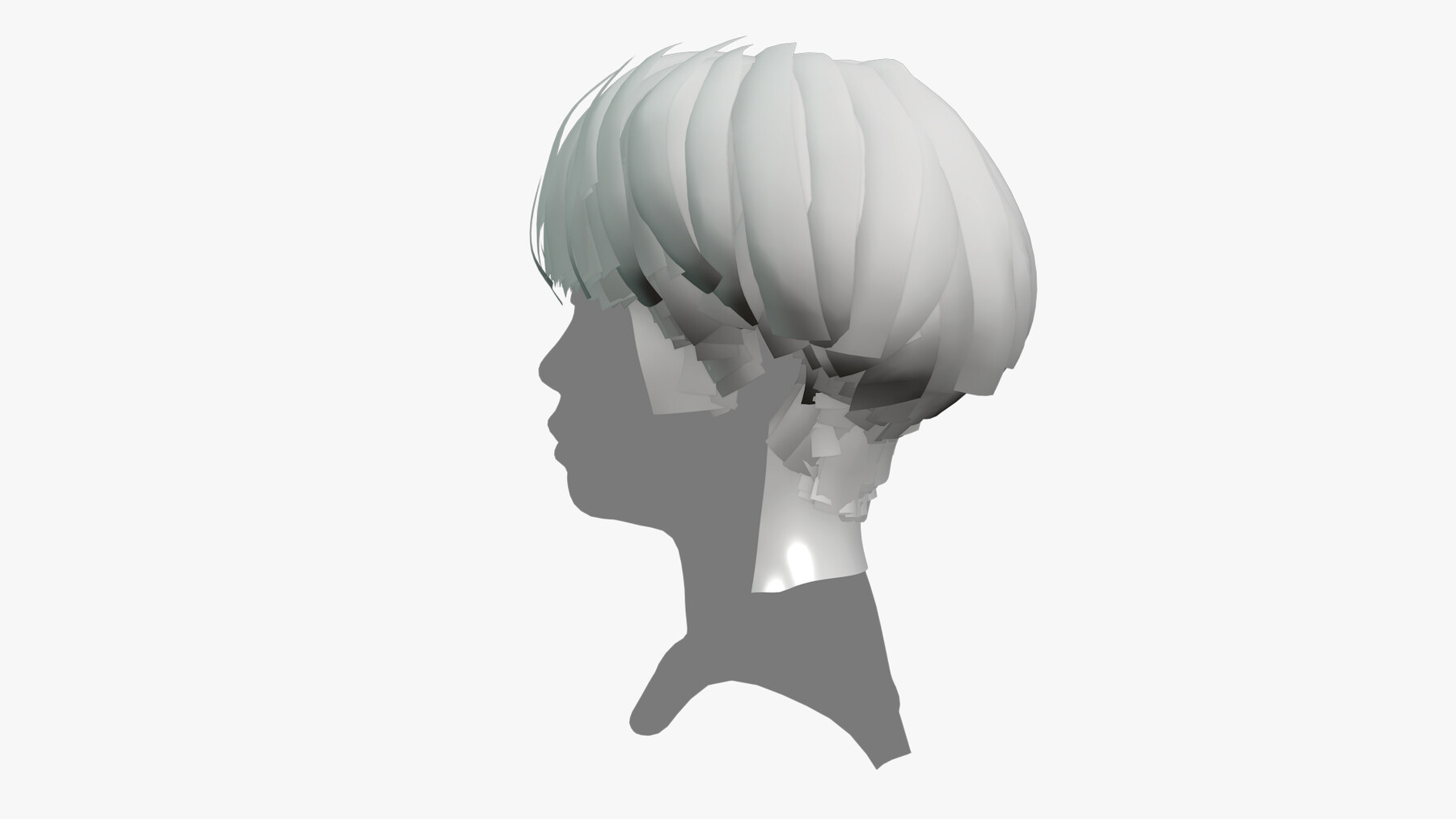 ArtStation - Hair Female - 011 | Game Assets
