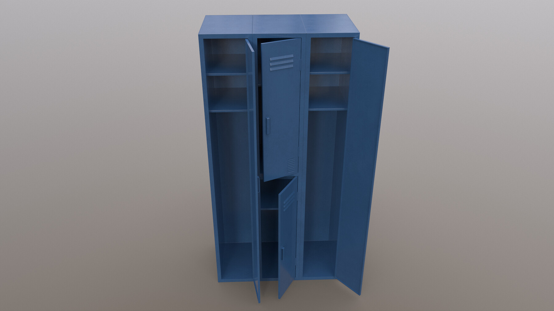 ArtStation - PBR School Gym Locker 04 - Blue Dark | Game Assets