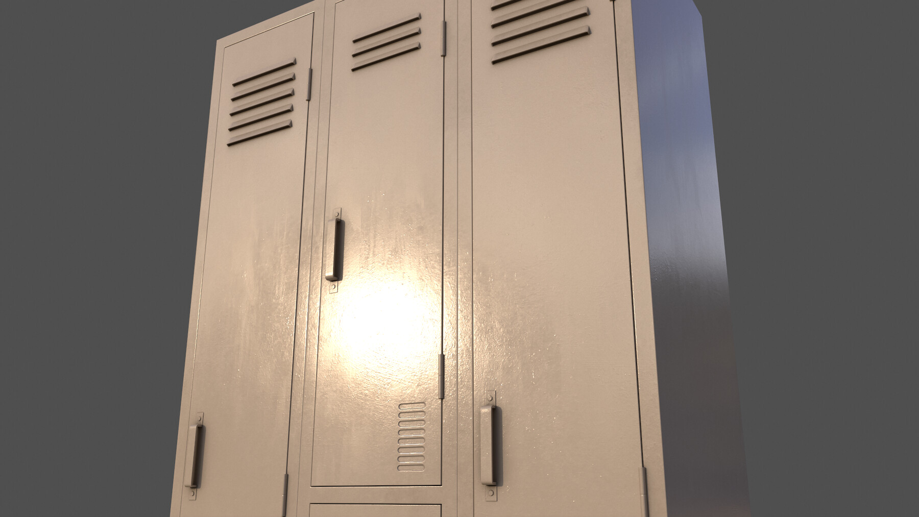 ArtStation - PBR School Gym Locker 04 - White | Game Assets