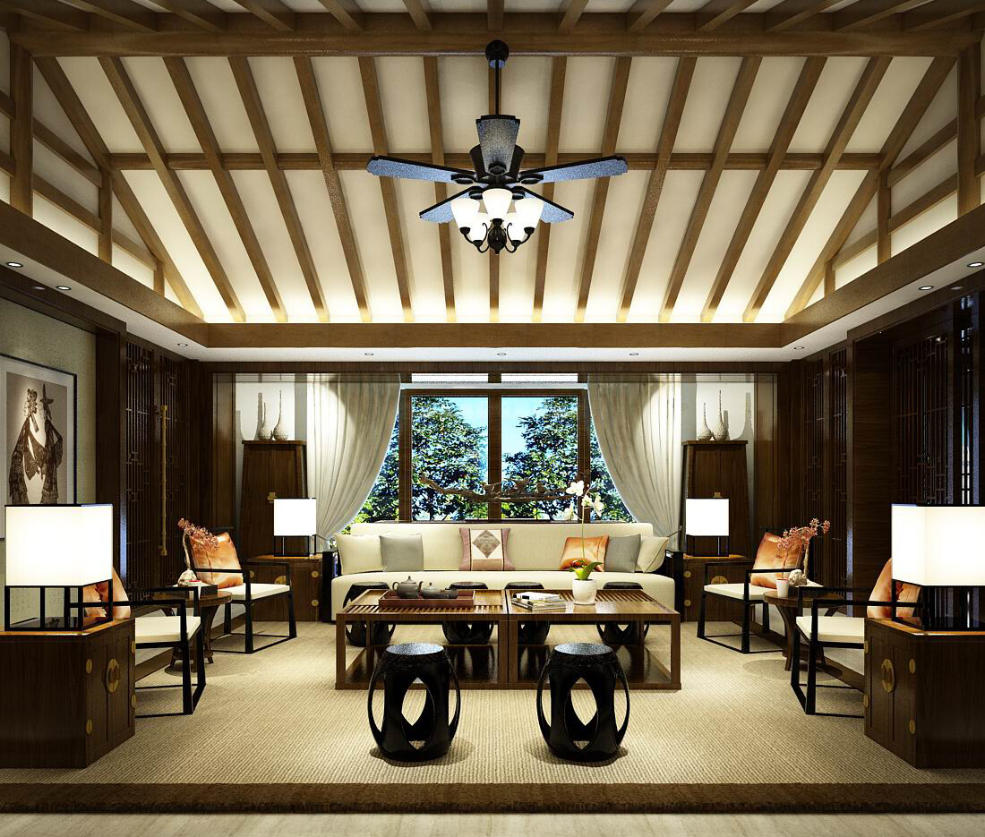 ArtStation - Southeast Asian style living room 05 | Resources