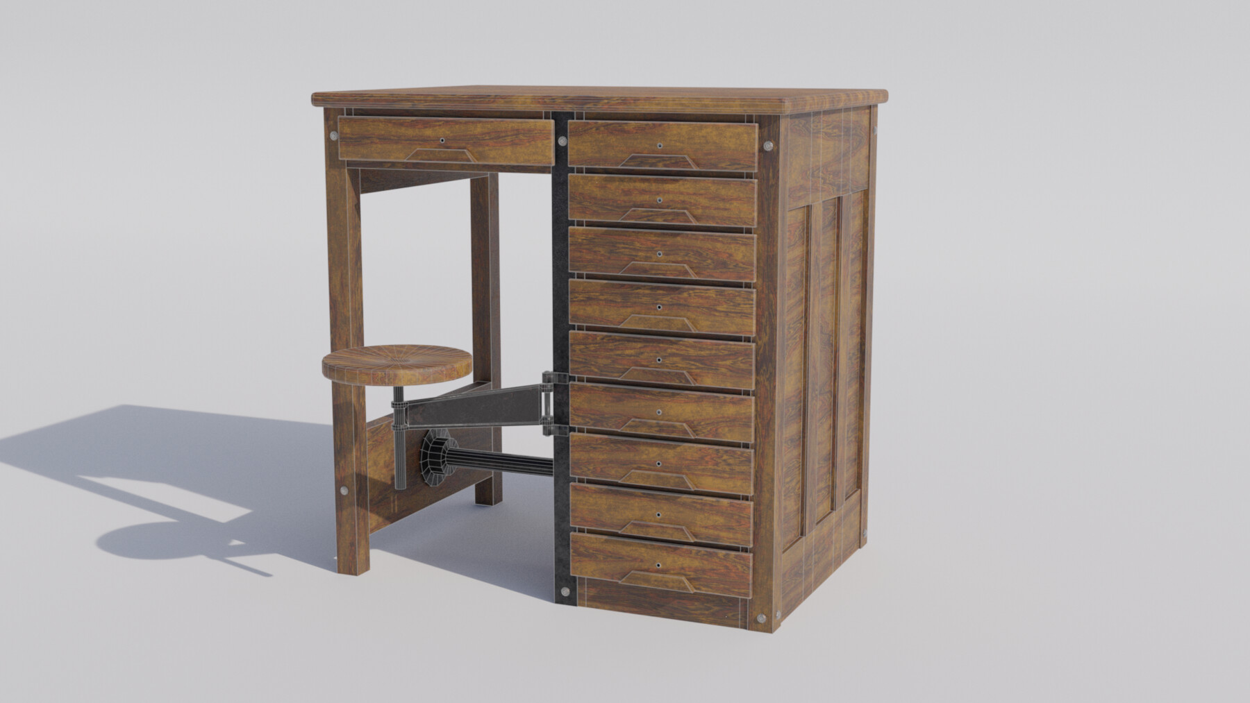 ArtStation - Antique Lab Table | Resources