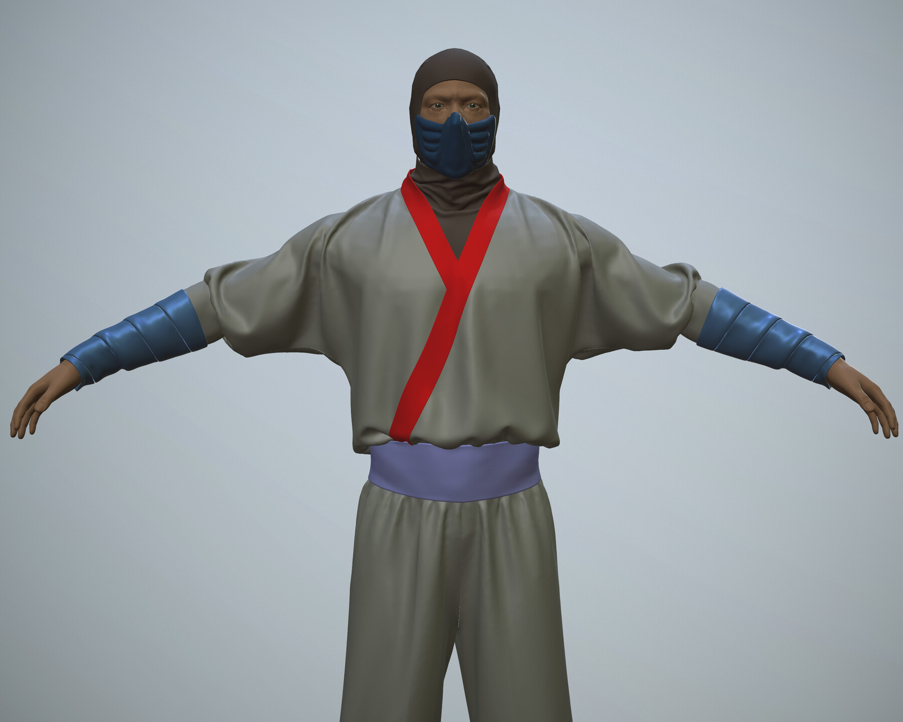 ArtStation - Ninja 01 Basemesh | Game Assets