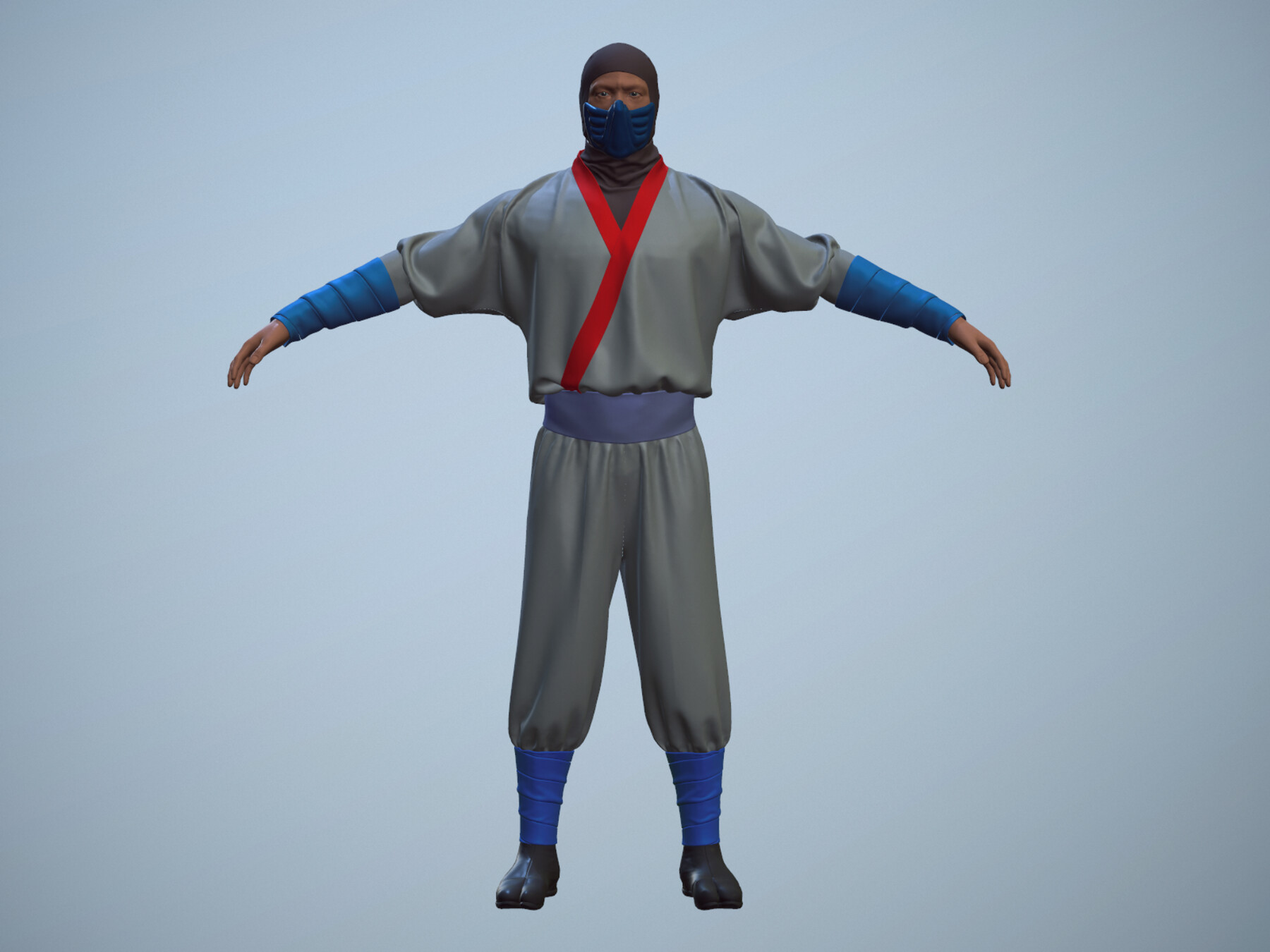 ArtStation - Ninja 01 Basemesh | Game Assets