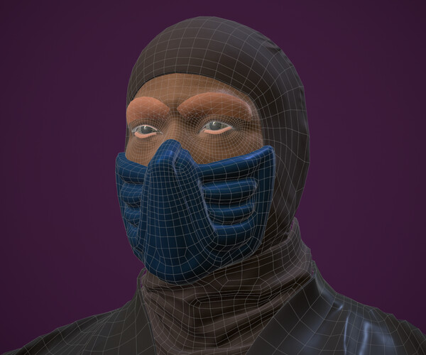 ArtStation - Ninja 01 Basemesh | Game Assets