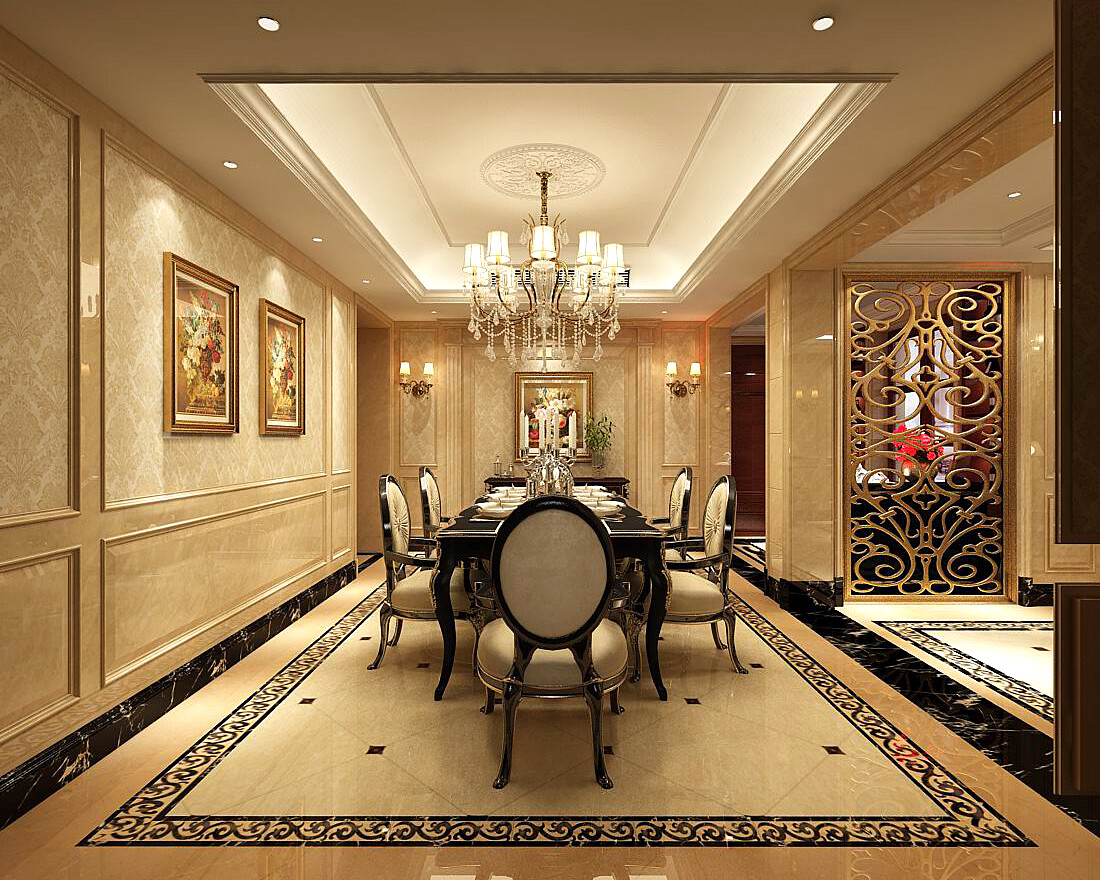 ArtStation - Living room space - European style -9454 | Resources