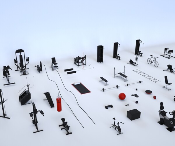 ArtStation - Massive Gym Equipment Collection | Resources