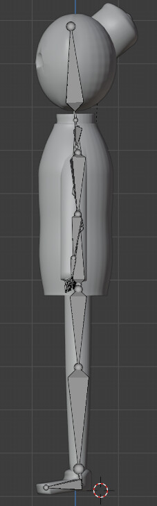 ArtStation - creepy character with skeleton Low-poly 3D model | Game Assets