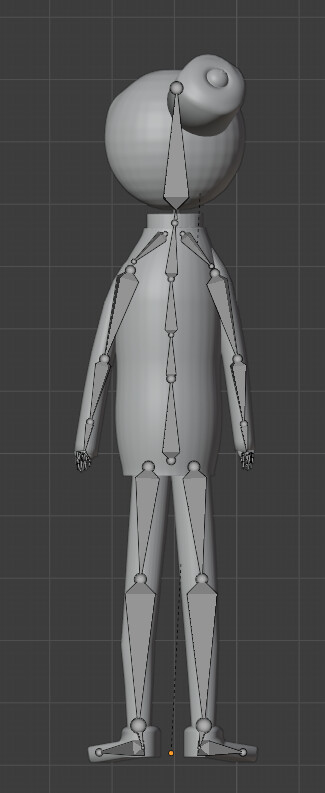 ArtStation - Creepy character with skeleton Low-poly | Game Assets