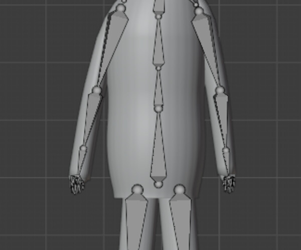 ArtStation - Creepy character with skeleton Low-poly | Game Assets