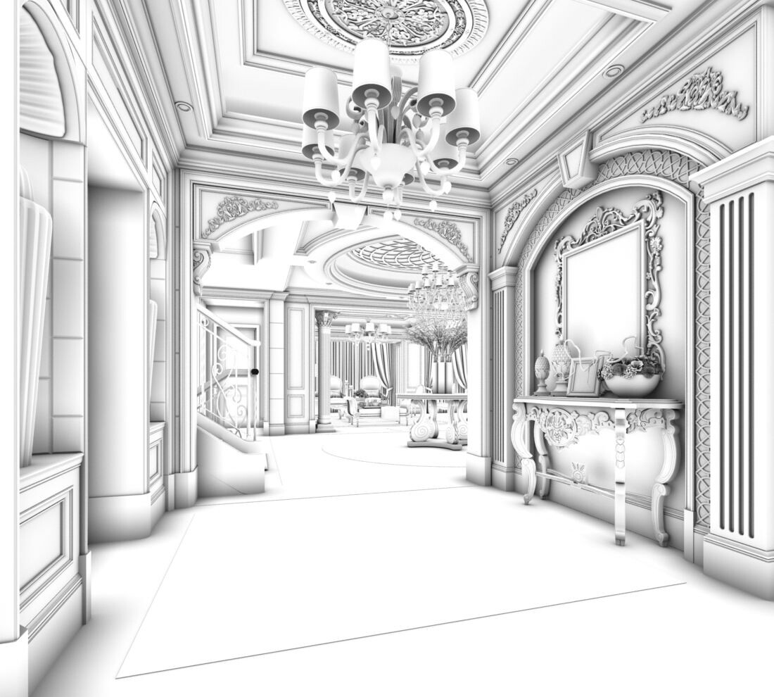 ArtStation - Entrance corridor -9405 | Resources