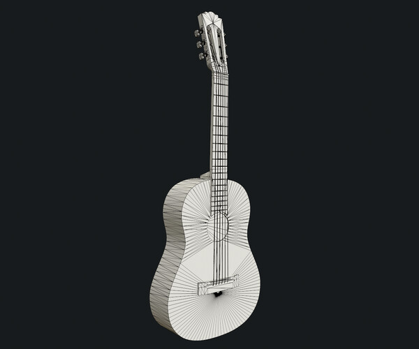 ArtStation - Game Ready Acoustic Guitar | Game Assets