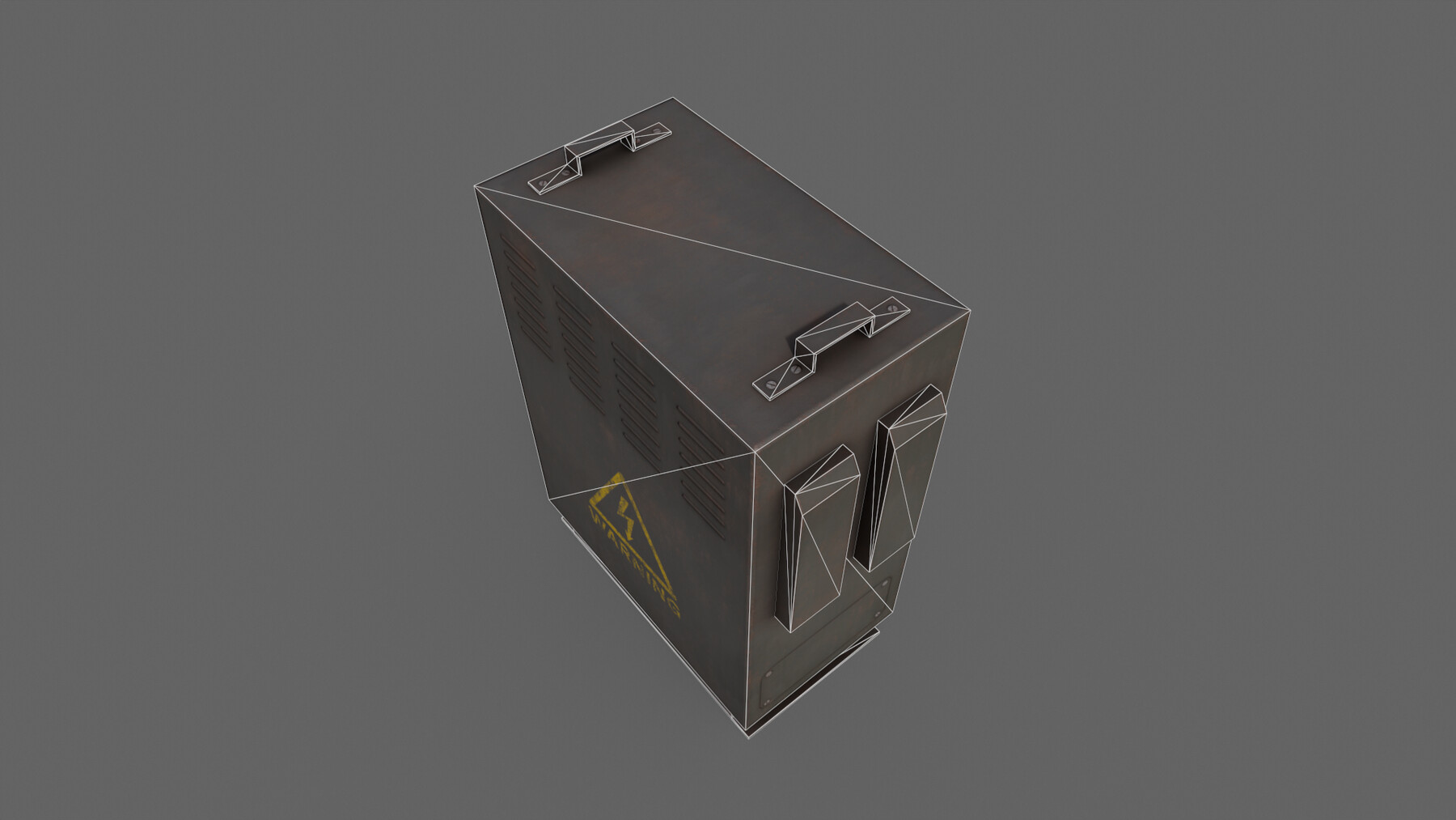 ArtStation - PBR Electric Box (Black) Ver.3 | Game Assets