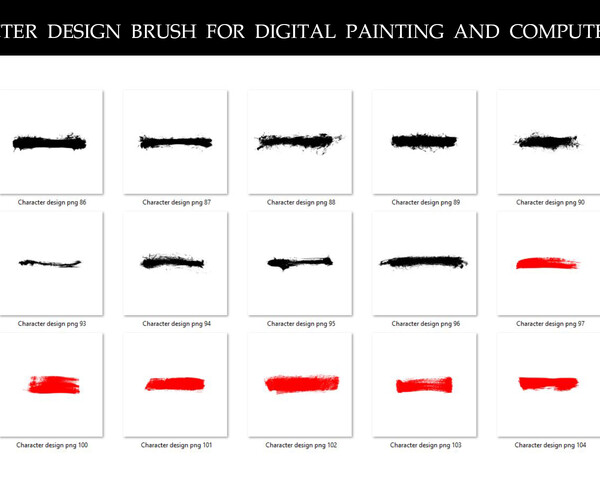 ArtStation - 185+CHARACTER DESIGN BRUSH FOR DIGITAL PAINTING AND ...