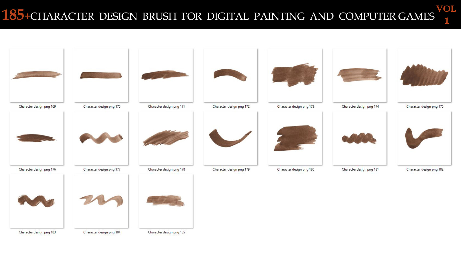 ArtStation - 185+CHARACTER DESIGN BRUSH FOR DIGITAL PAINTING AND ...