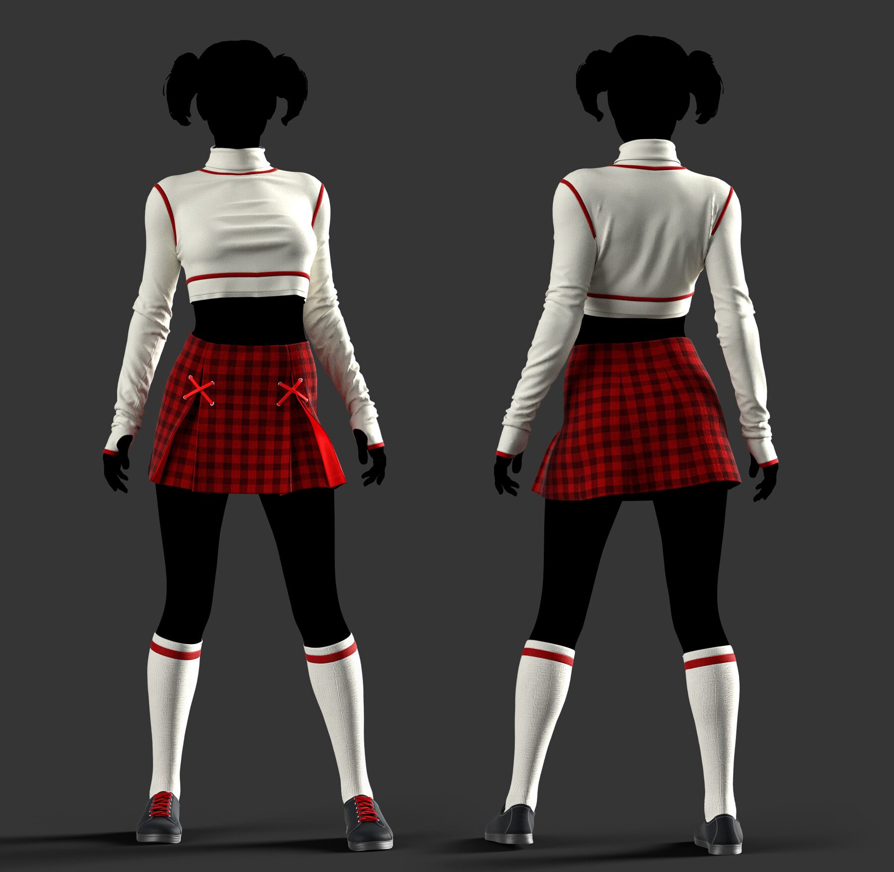 ArtStation - Female outfit 11. Marvelous Designer/Clo3d project + OBJ ...