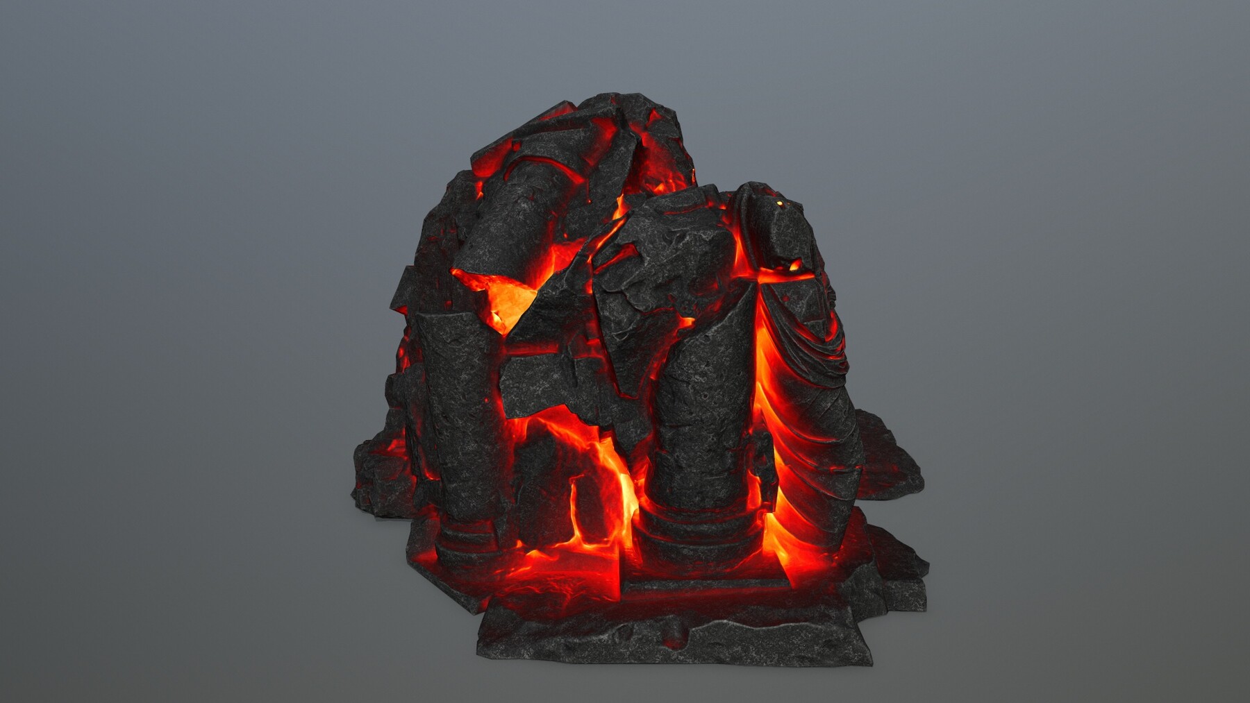ArtStation - lava statue | Game Assets