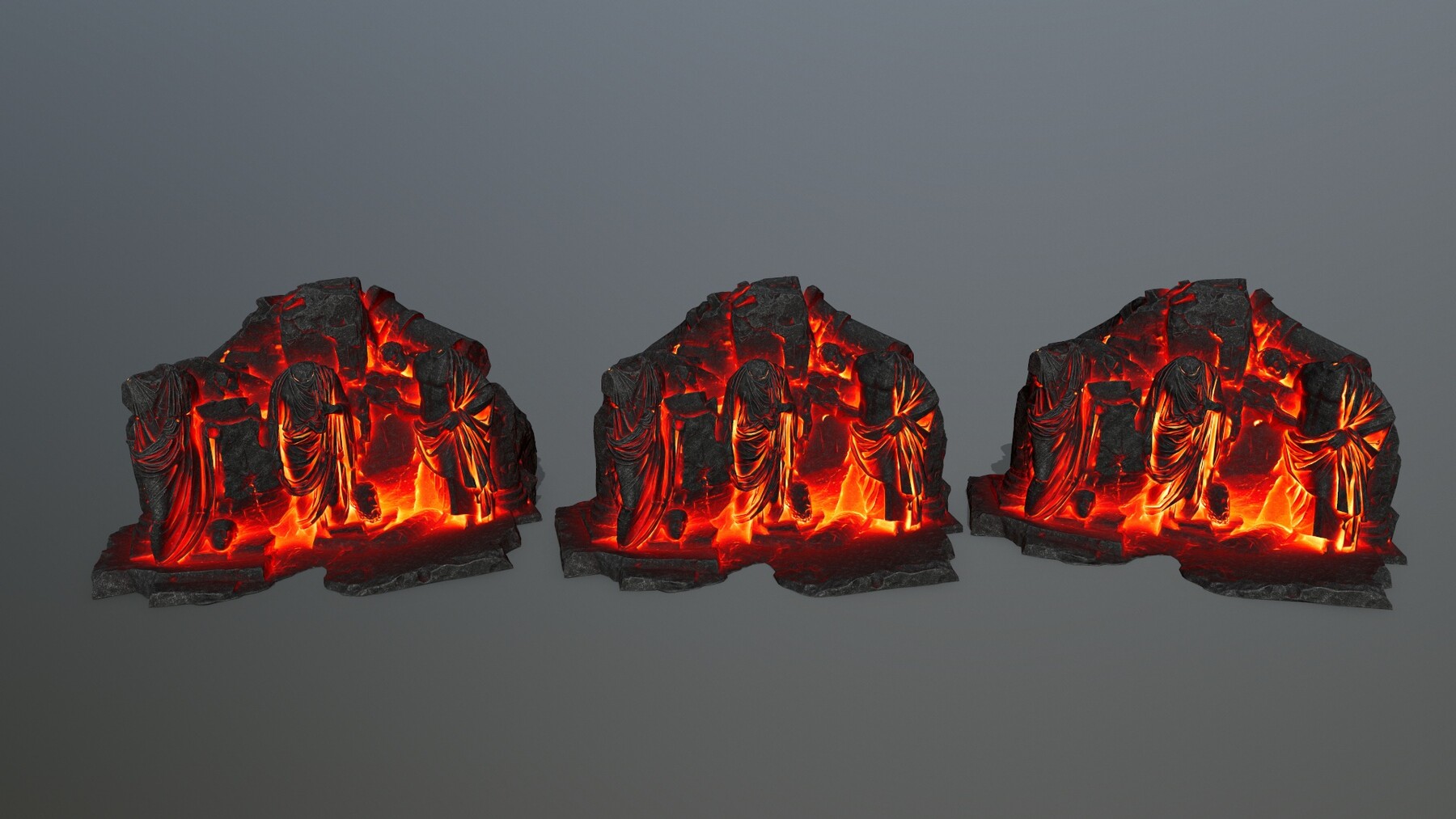 ArtStation - lava statue | Game Assets