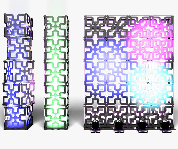 ArtStation - Stage Decor 05 - Modular Wall Column | Resources