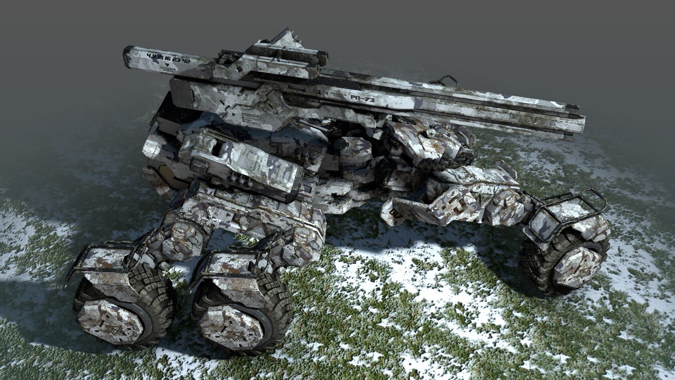 ArtStation - Unmanned Vehicle "SPIDER" | Game Assets