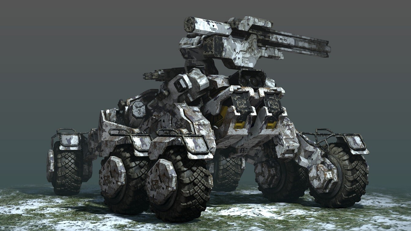 ArtStation - Unmanned Vehicle "SPIDER" | Game Assets