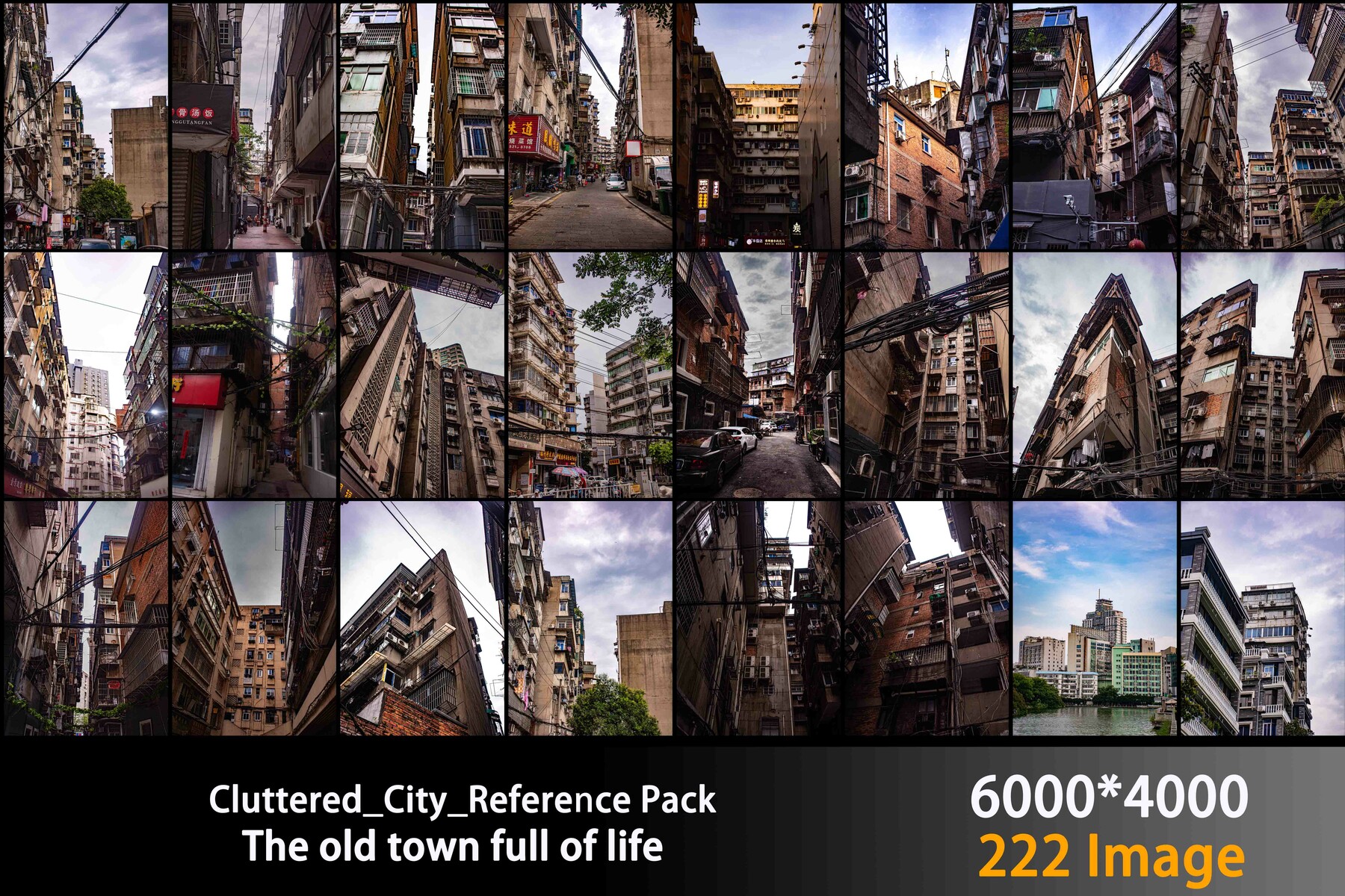 ArtStation - Cluttered_City_Reference Pack | Resources