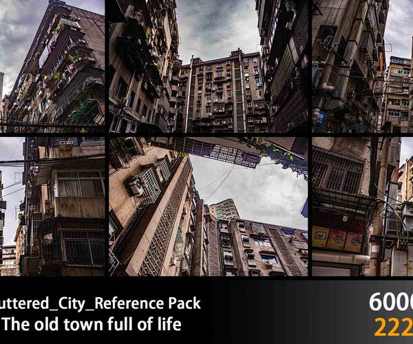 ArtStation - Cluttered_City_Reference Pack | Resources