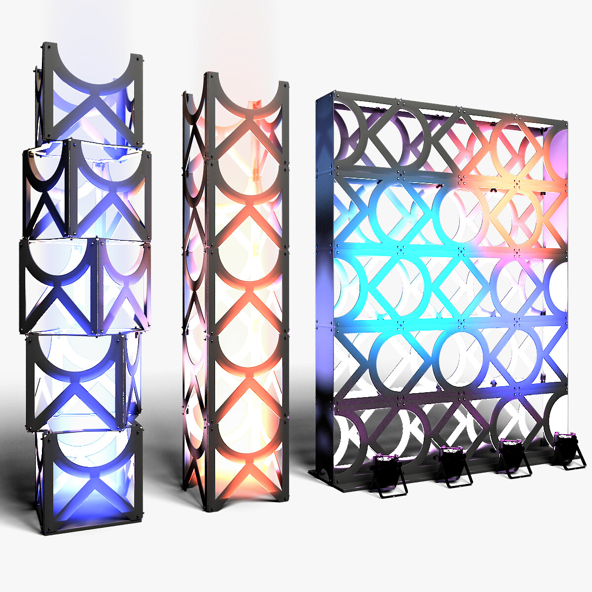 ArtStation - Stage Decor 11 - Modular Wall Column | Resources