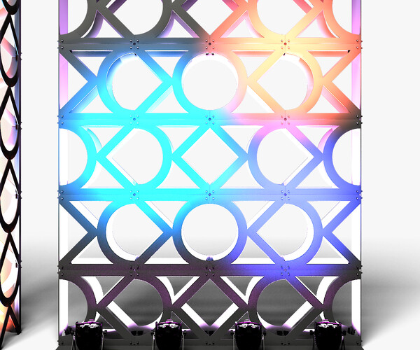 ArtStation - Stage Decor 11 - Modular Wall Column | Resources