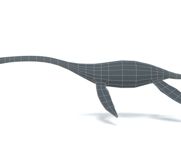 ArtStation - Low Poly Cartoon Plesiosaurus Dinosaur | Game Assets